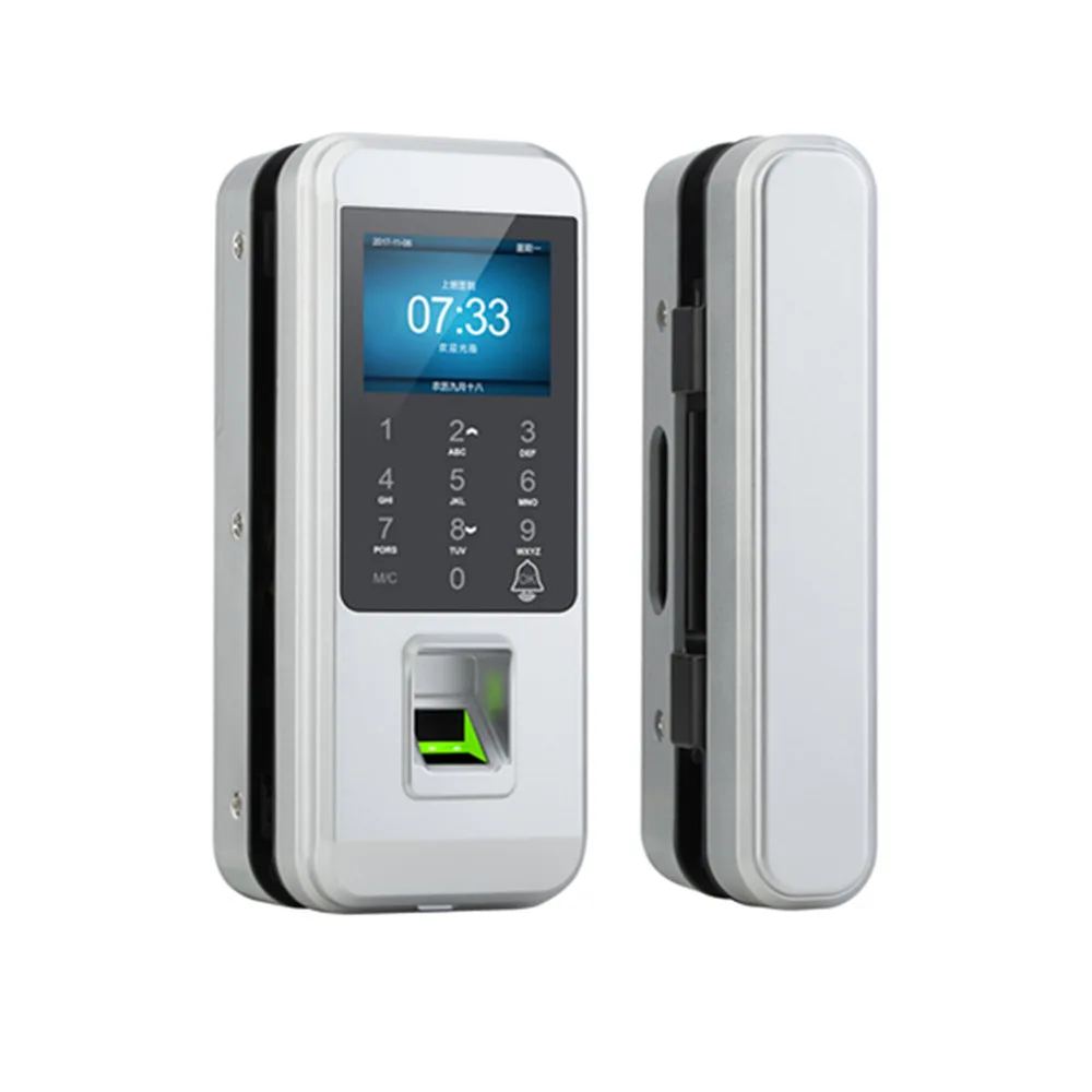 Fingerprint Scanner Sensor Rfid Card Door Lock For Glass Door - Buy ...