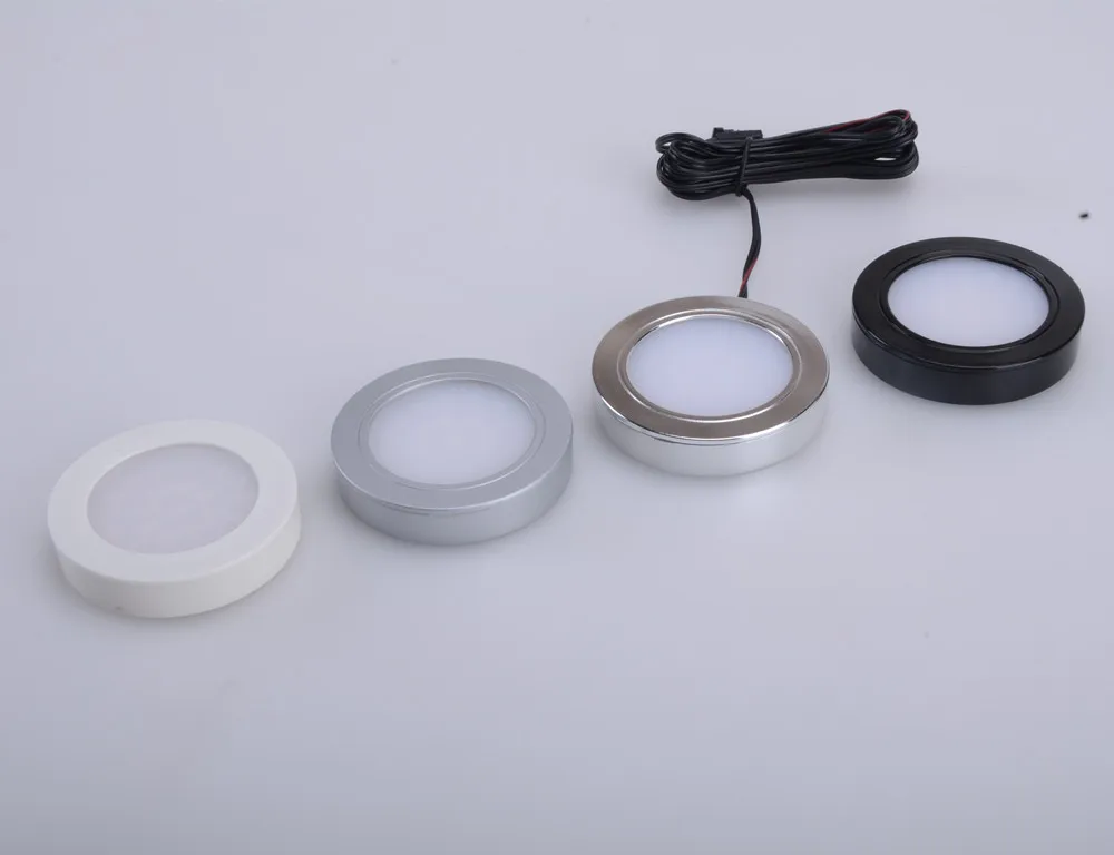 Mini Round 12v Puck Lights Recessed Or Surface Mounted Cabinet Light ...