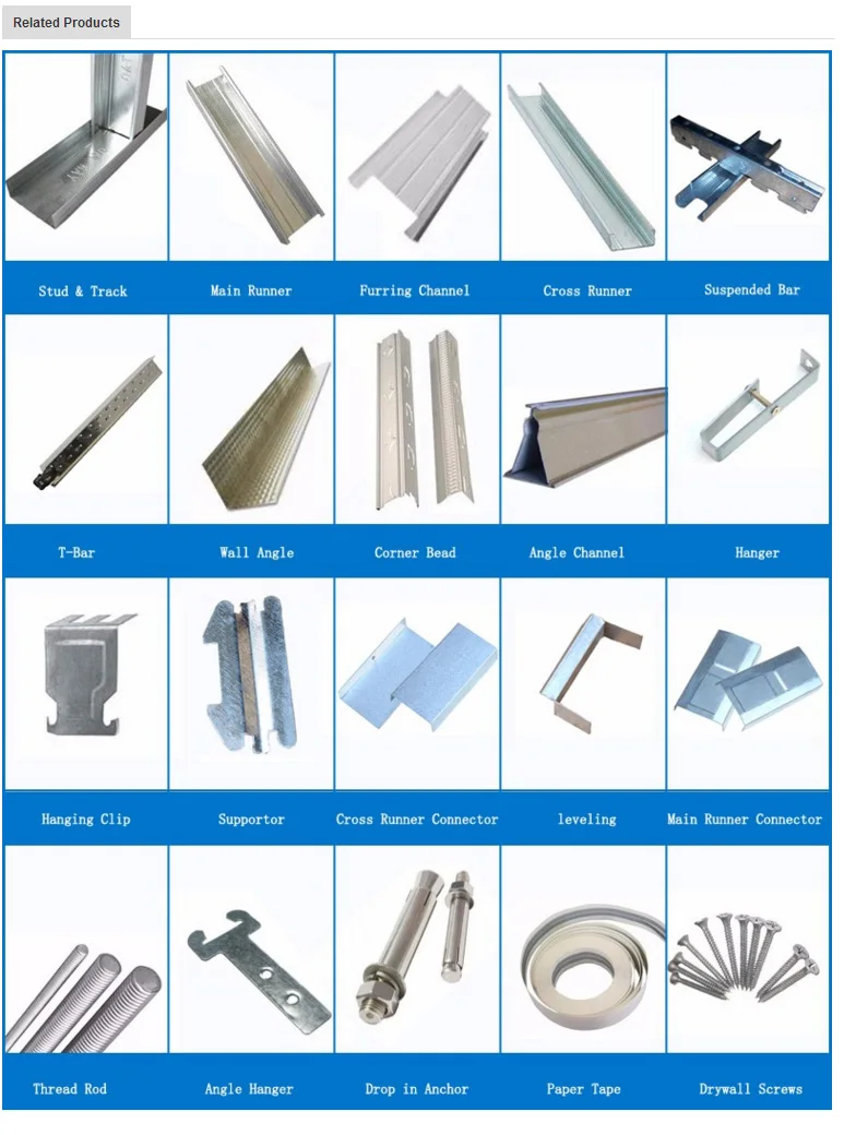 High Quality Drywall System Metal Stud And Track Building Profile ...