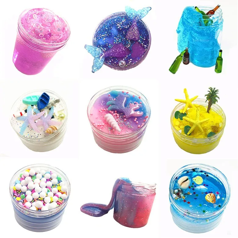 2020 Ins Wholesale Heart-shaped Plastic Slime Foam Bead Container Empty ...