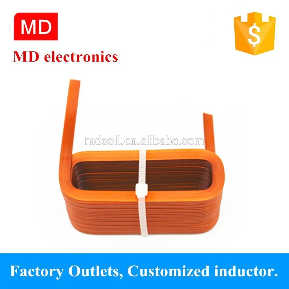 Enamelled Copper Flat Wire Coil Inductor For Car Component Buy Flat