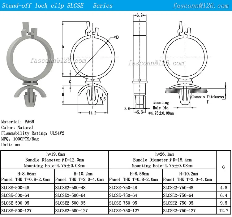 Push Mount Lock Loop Cable Clamp - Efficient Cable Management