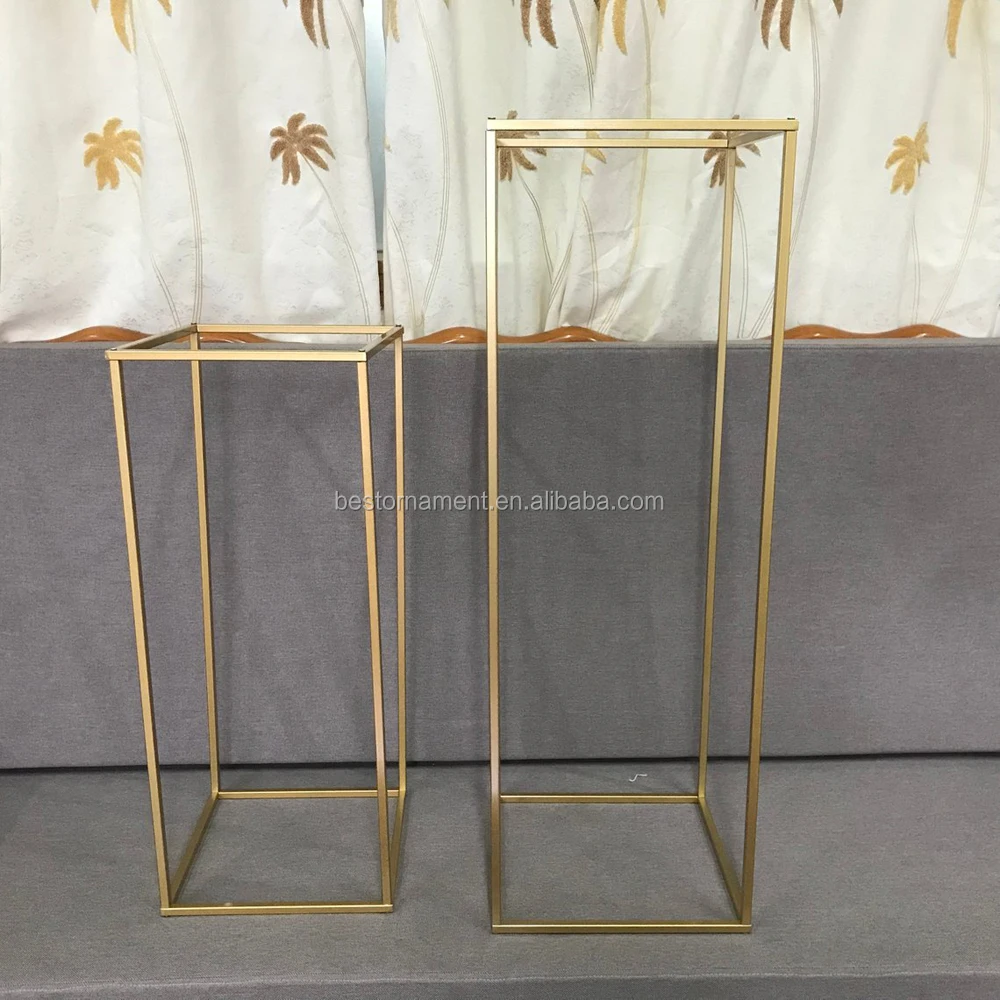 Gold Wedding Metal Centerpiece Stands - Modern & Stylish