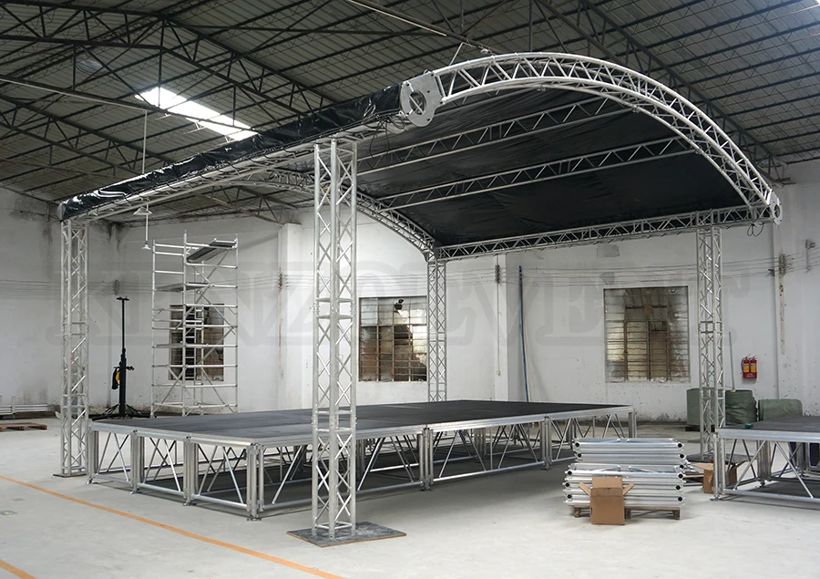 Aluminum Semi Circle Roof Truss Stage Truss - Durable & Lightweight