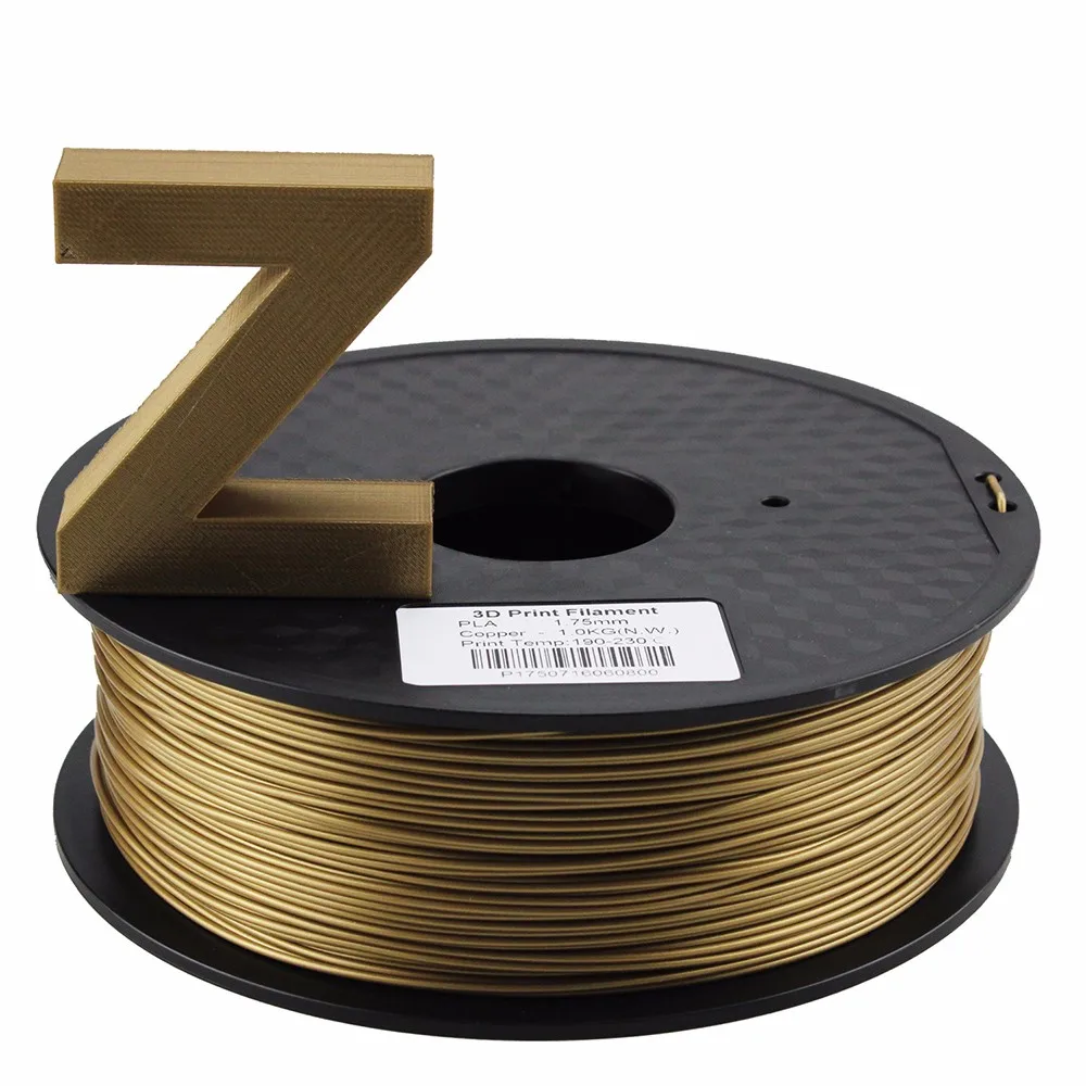 Real Metal Filled Filament For 3d Printers Metal Pla Filament 1.75mm/3 ...