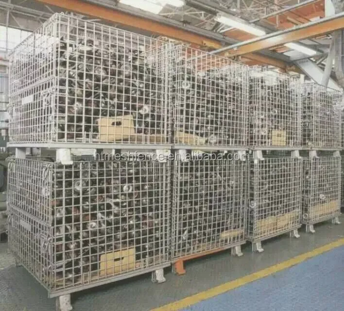 800x900x1200mm Foldable Galvanized Iron Basket Pallet Mesh - Buy Pallet ...