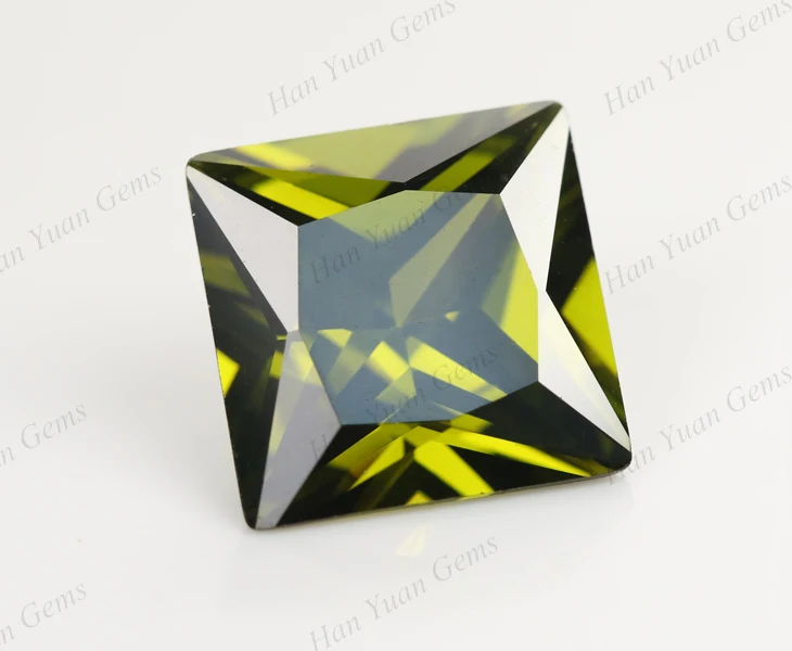 Beautiful Ringwoodite Olive Peridot Cubic Zirconia Gemstone For Man ...