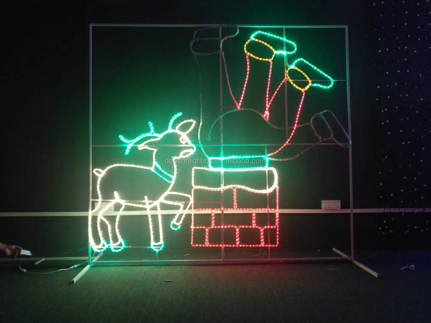 Christmas Outdoor Wire Frame Decorations - Deasonlighting