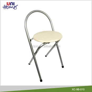 Round Seat Folding Chair Without Backrest - Buy Round Seat Folding ...