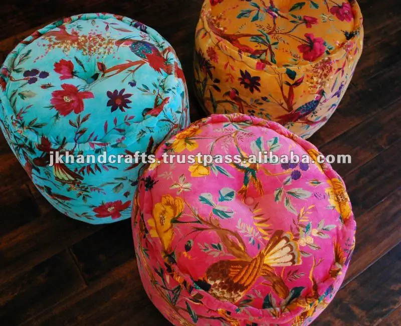 Printed Poufs For Living Room - Buy Printed Poufs For Living Room,Pouf ...