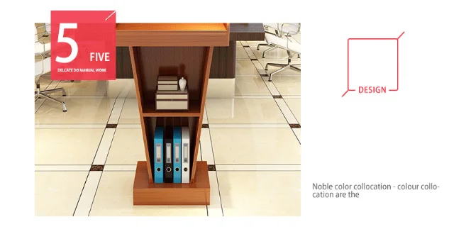 Modern Wooden Church Pulpit Lectern with Adjustable Features - OEM