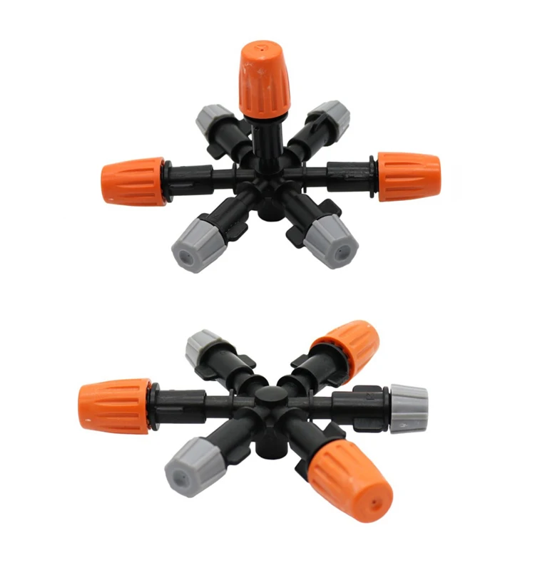 6mm Interface 6 Way 7 Way Hose Splitters for Irrigation