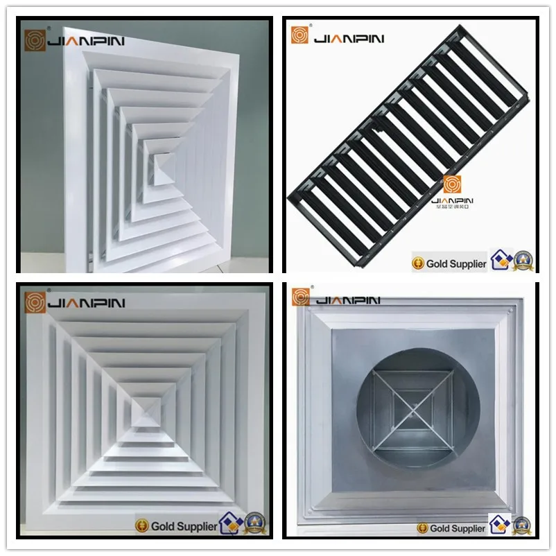 4-way Rectangular Air Conditioner Ventilator For Ducting Accessories ...