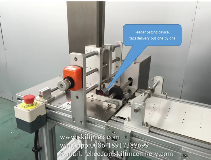 Skilt Automatic Rfid Hang Tag Paging Labeling Machine With 3 Years ...