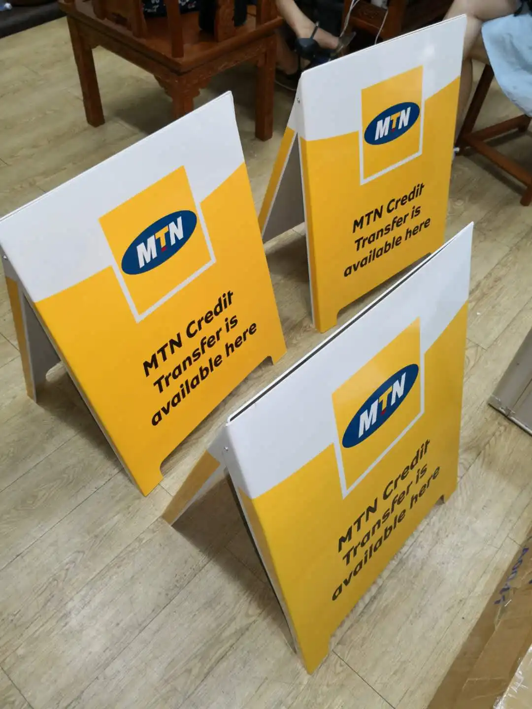 Sidewalk Advertising Plastic a Frame Folding Sign Board