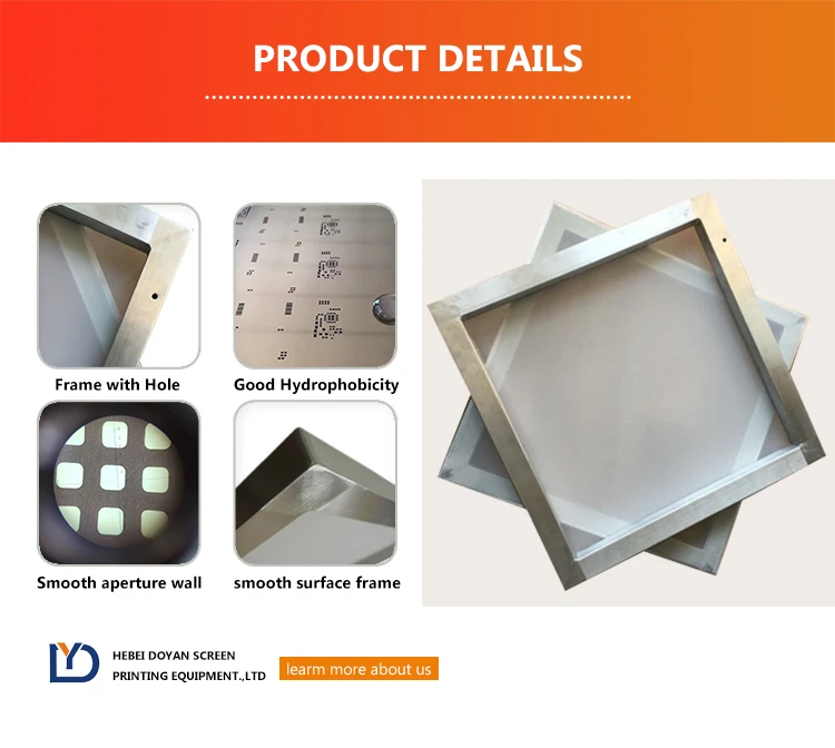 SMT Aluminum Stencil Frames with Mesh for PCB Printing