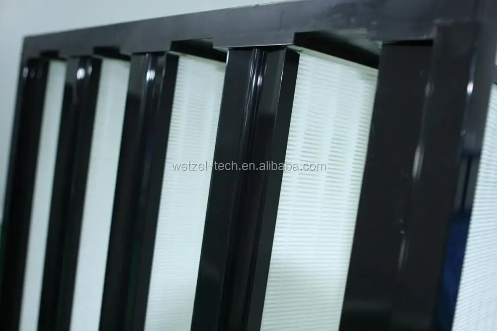 5v Hepa Mini Pleat Box Filter With Plastic Frame Glass Fiber Media ...