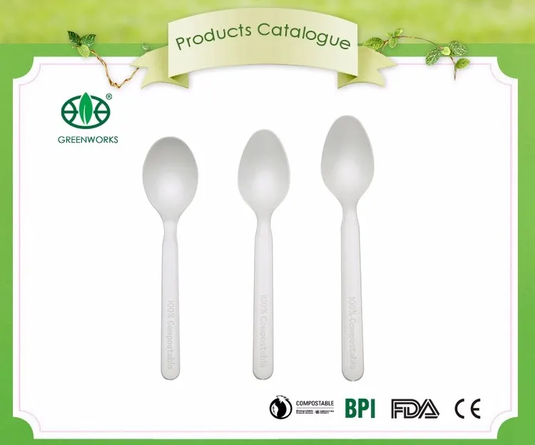 7 Inch Greenworks Biodegradable Plastic Utensils Cpla Plastic Cutlery Kit Set With Napkin,Fork ...