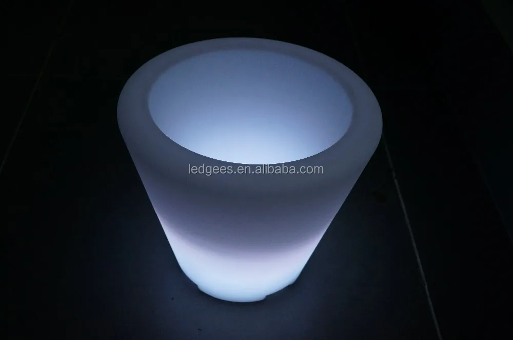 Led Lighted Planter Pots Illuminated Led Flower Pot/led Flower Planter ...