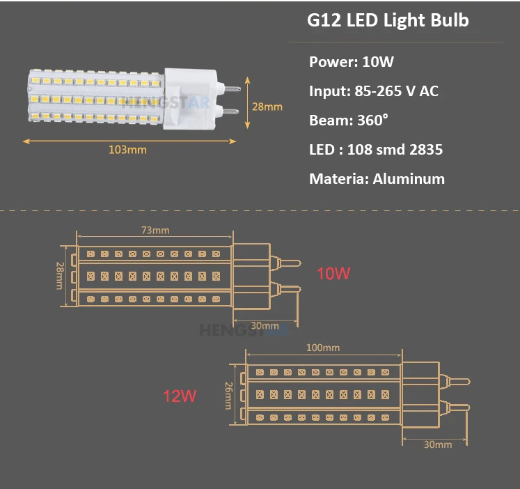 10w 15w 30w 50w Cdm-t Replacement 3000k 220v G12 Base Led Lamp - Buy ...