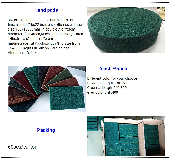 Scotch Brite Abrasive Scouring Pad Fine Grade Scotch Brite Hand Pad ...
