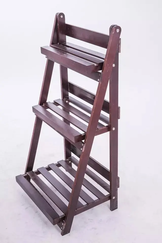 Foldable 3-tier Wooden Garden Display Shelf - Buy Modern Display Shelf ...