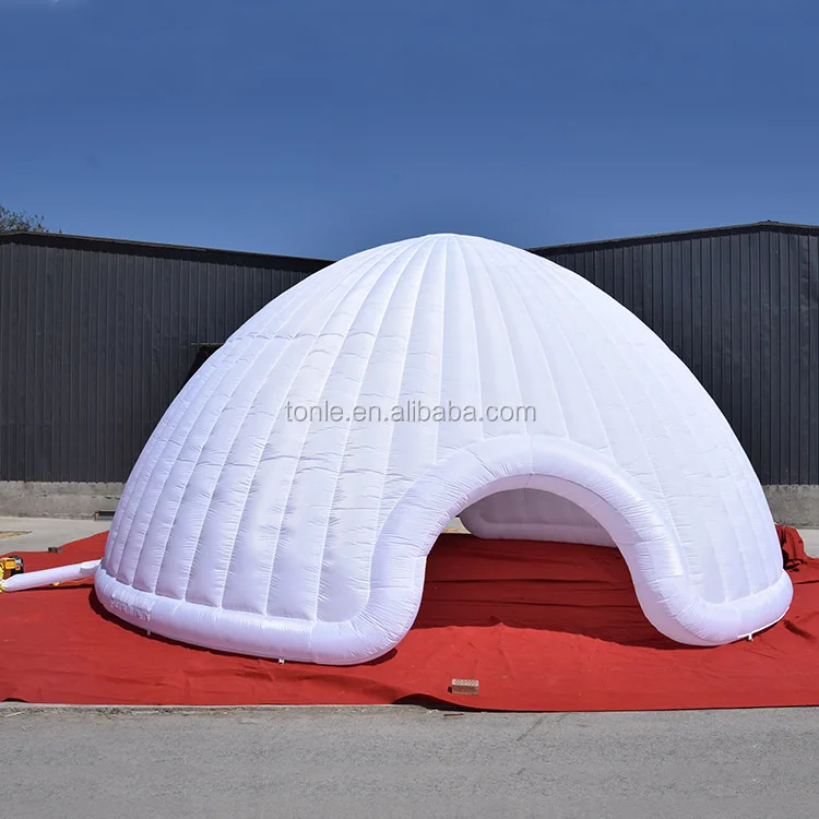 White Inflatable Dome Air Tent With Led Light,Inflatable Yurt Tent ...
