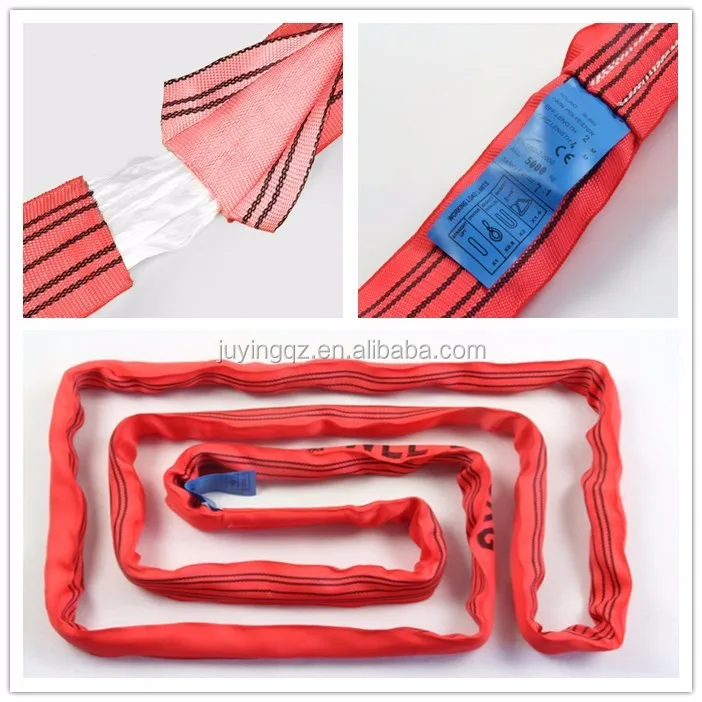 100% Pes Webbing Sling Soft Lifting Slings 5t - Buy 100% Pes Webbing ...