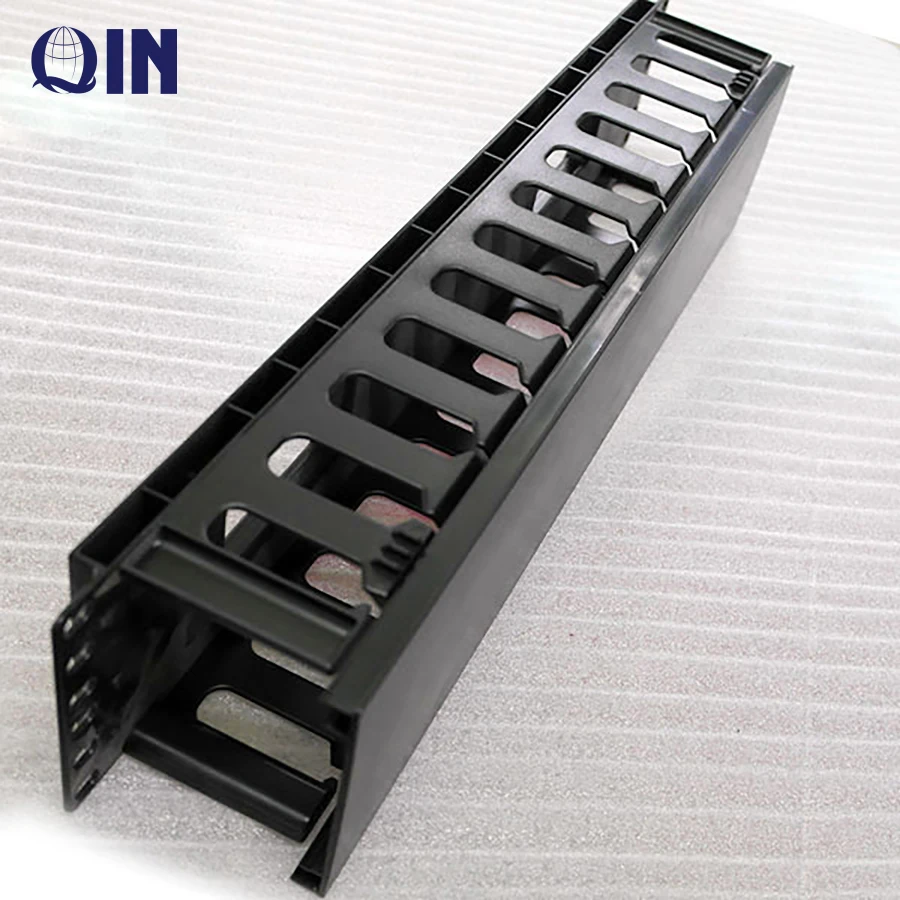 Horizontal plastic/metal Cable Management/1U 19" cable organizer ...
