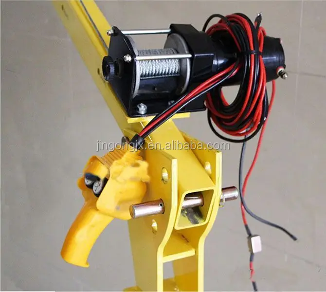 Hp1000 12v/24v Dc Electric Hoist Winch Truck Lift Crane Pick-up Crane ...