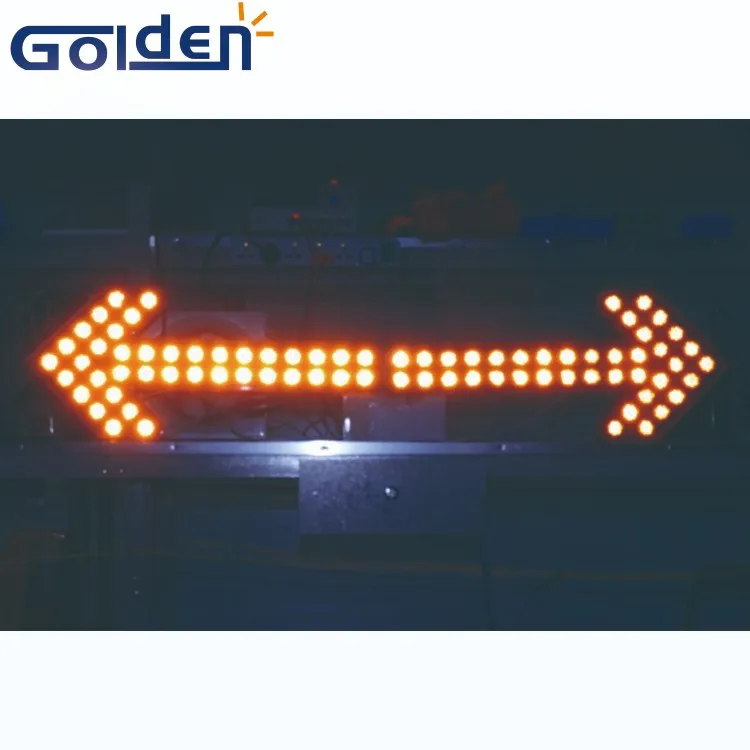 Road Sign Construction Vehicle Warning Directional Amber Led Arrow ...