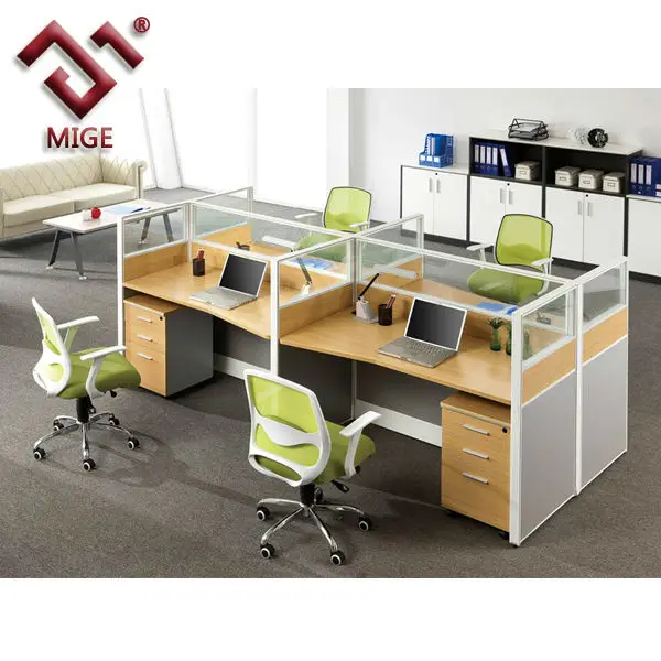 Free-standing Cubicles Dual Modern Office Partition Workstation - Buy ...