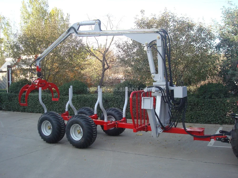Atv Log Loader,Log Trailer With Crane,Atv Timber Trailer With Crane ...