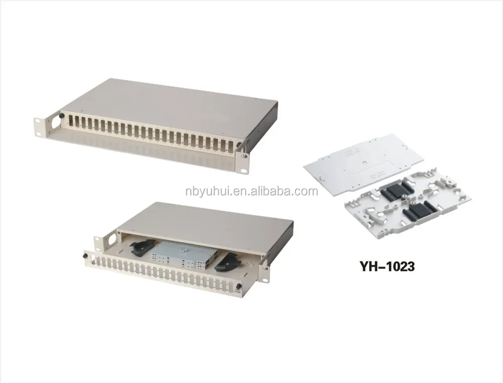 High Density Odf Optical Fiber Frame For 19 Inch Cabinet 24 Port / 48 ...