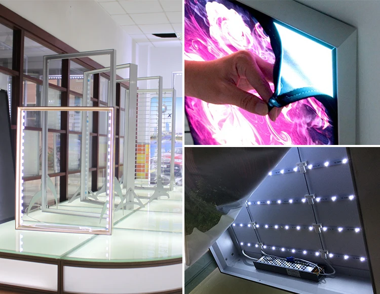 Aluminum Frame Tension Fabric Free Standing Lightbox - Buy Free ...