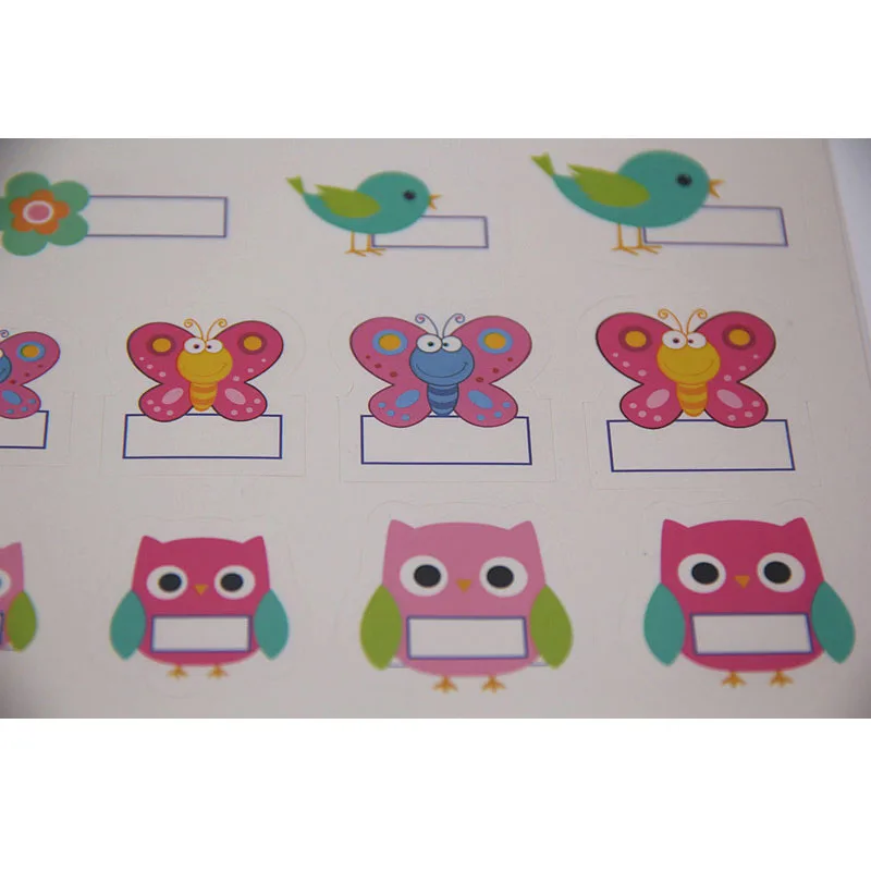 Custom Printed Waterproof Cartoon Name Stickers For Kids - Buy ...