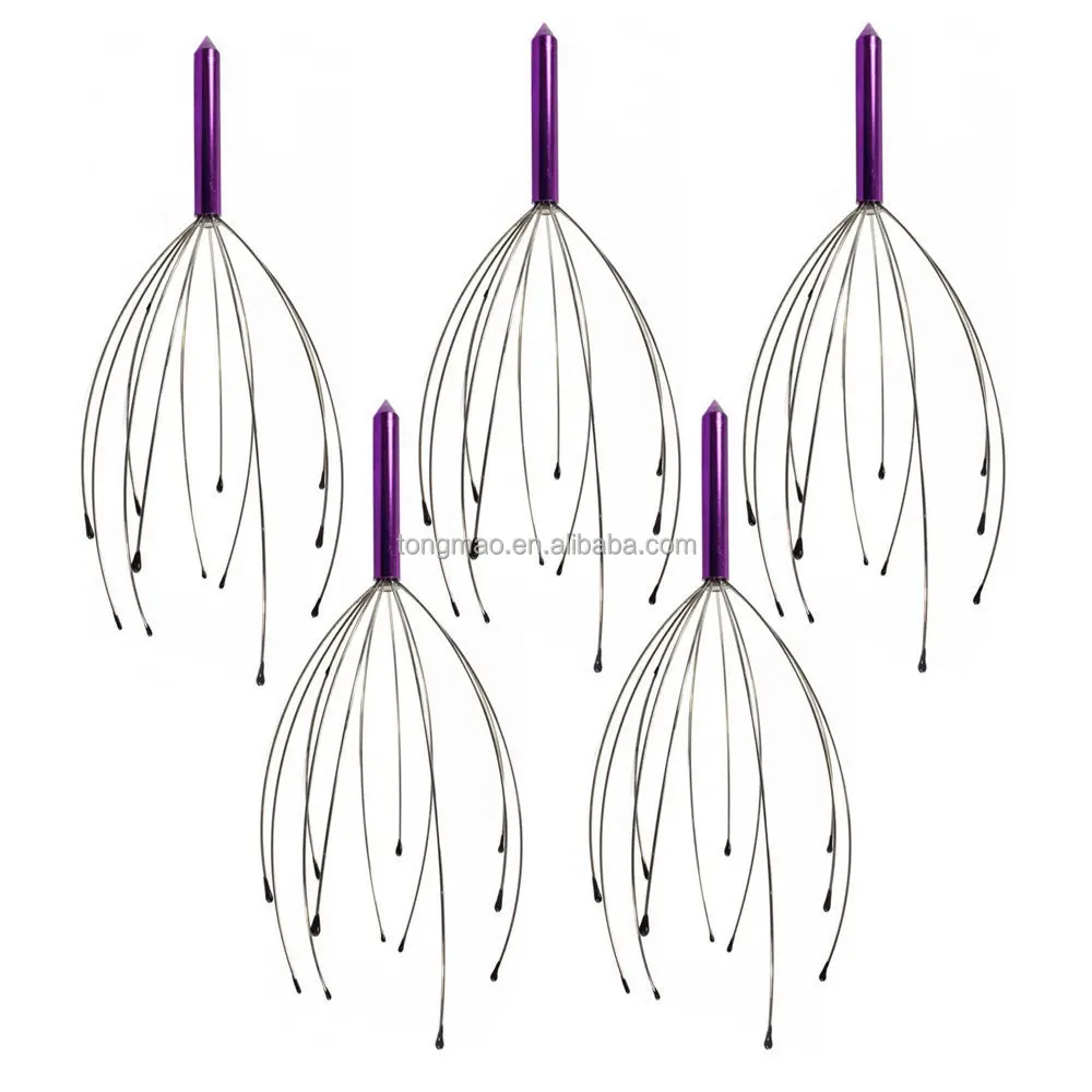 Metal Deluxe Rod Head Massager With 12 Massaging Arms - Buy Head ...