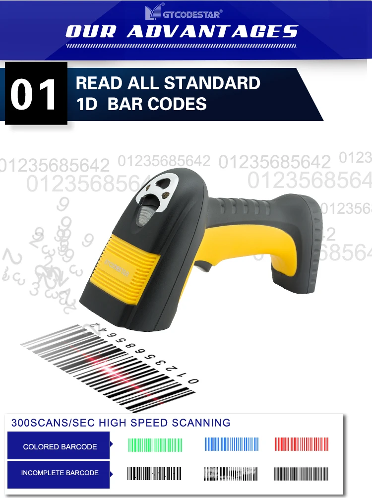 Industrial-grade Barcode Readers Auto Sensor 20 Lines High Scan Pro 1d ...