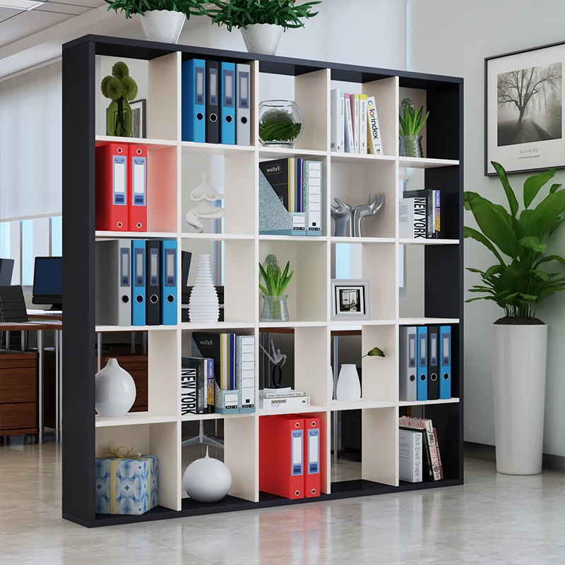 Four Layers Twelve Grid Combination Bookcases - Modern Wood