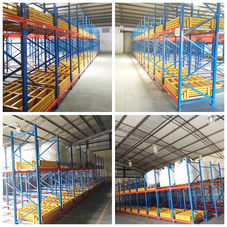 Push Back Racking Metal Pallet Racks Adjustable Push Back Rack ...