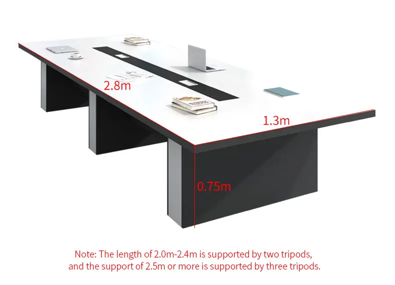 L Shape Meeting Table for 4 Persons - Solid Wood
