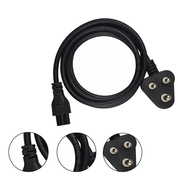 Clover INDIA 3 Pin Copper Power Cable for Computer Cables Ac Power Cord ...