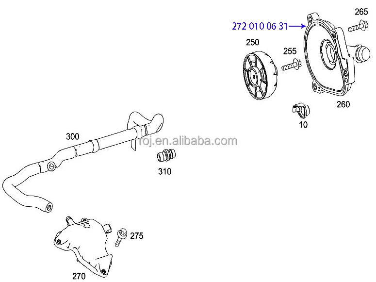 New Mercedes W211 C350 E350 E550 Engine Oil Separator Seal 2720100631 ...