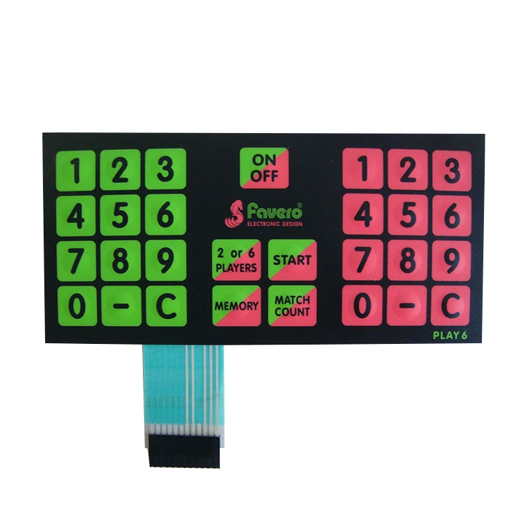 Custom Membrane Metal Dome Tactile Button Switch Pcb Assembly Membrane ...