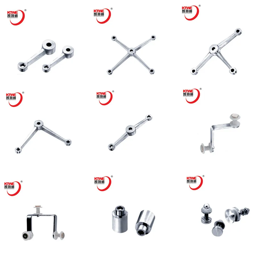 Curtain Wall Fitting Spider Connector Installation Glass Hardware ...