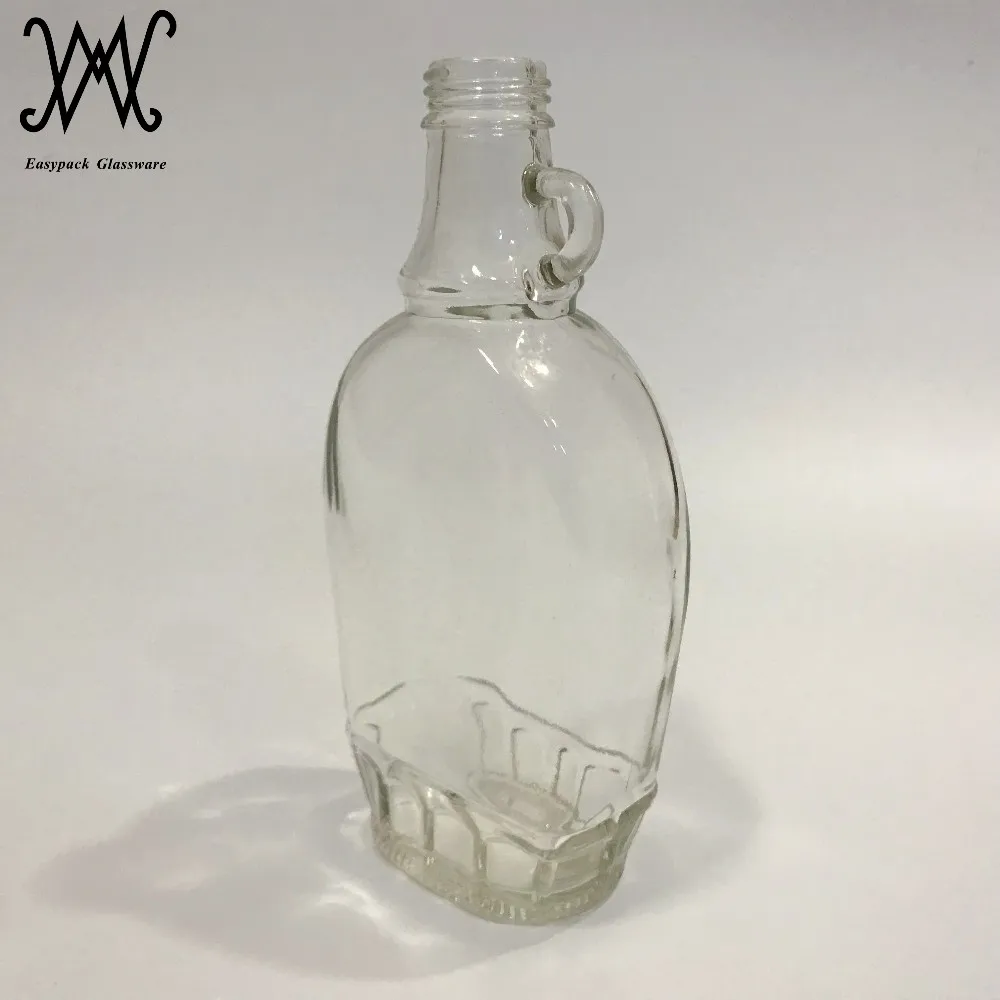 8oz Empty Glass Maple Syrup Bottle With Loop Handle - Buy 8oz Glass ...