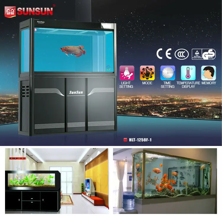 Sunsun Fish View Tank Hlt-series Large Glass Aquarium - Buy Large Glass ...