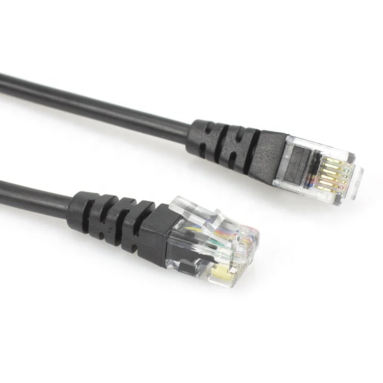 Molded Black Rj12 Cable Rj11 6p6c Serial Converter Programming Cable ...