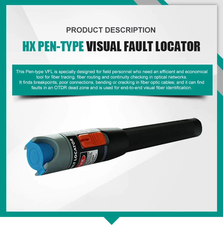 Fiber Optic Test Pen Visual Fault Locator Laser Pen For Exfo Otdr Vfl ...