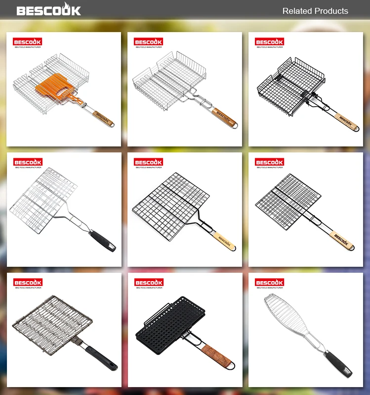 Foldable Frame With 4 Skewers Stainless Steel Bbq Grill Rack - Buy Bbq ...